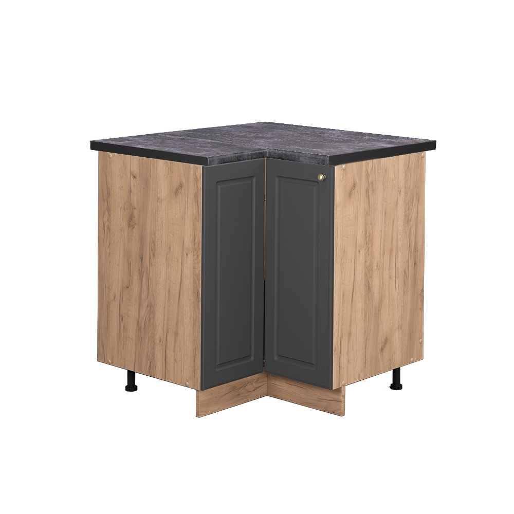 Vicco Mobile ad angolo cucina Fame-Line, Antracite-oro, 80.5 cm , PL ...