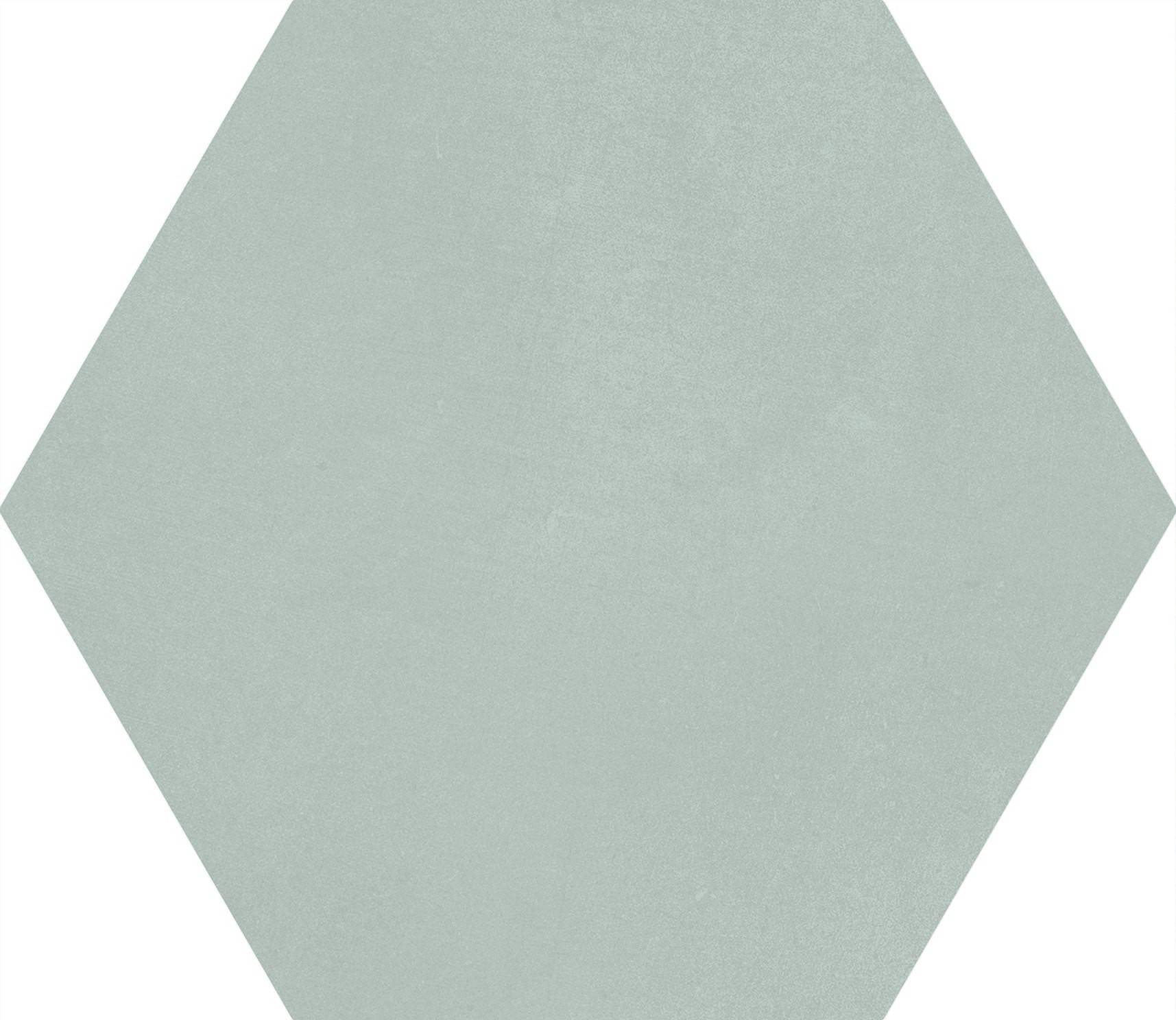 Carrelage Effet Ciment Hexagone 23x26 Macba - VERT D'EAU | Leroy Merlin