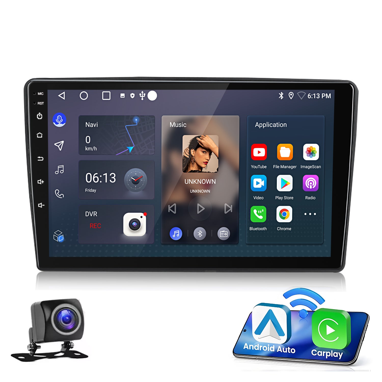 C 10" Autoradio Android 13 pour Für Citroen C5 2008-2016, Wi-FI Android ...