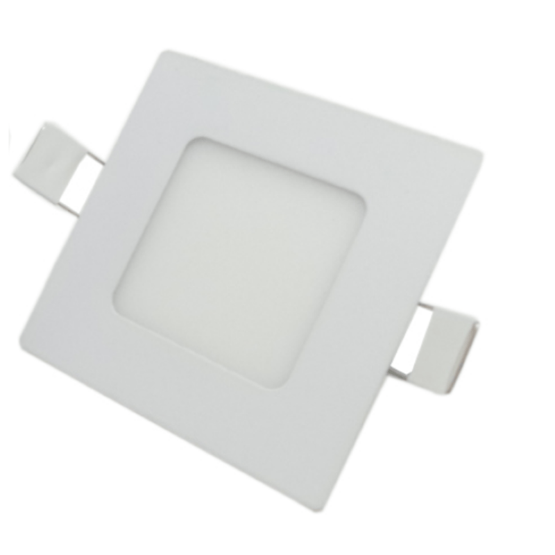 Foco LED cuadrado empotrable 3W 120° - Blanco cálido 2300K - 3500K ...
