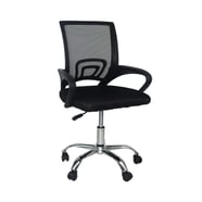 Chaise De Bureau Classique Roulettes 95x65x52cm Thinia Home Leroy