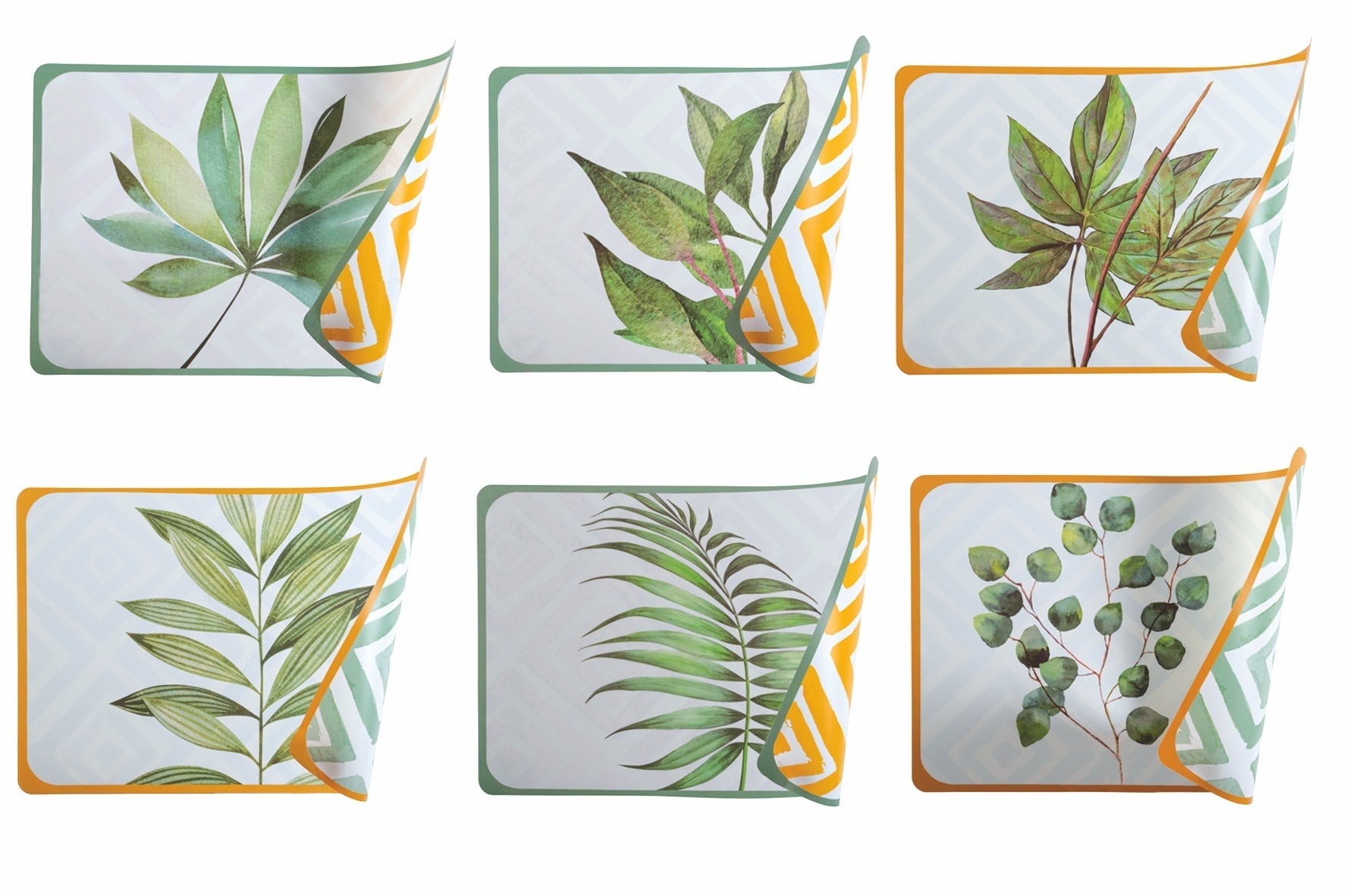 Set 6 sets de table double face en plastique Oriental Botique | Leroy ...