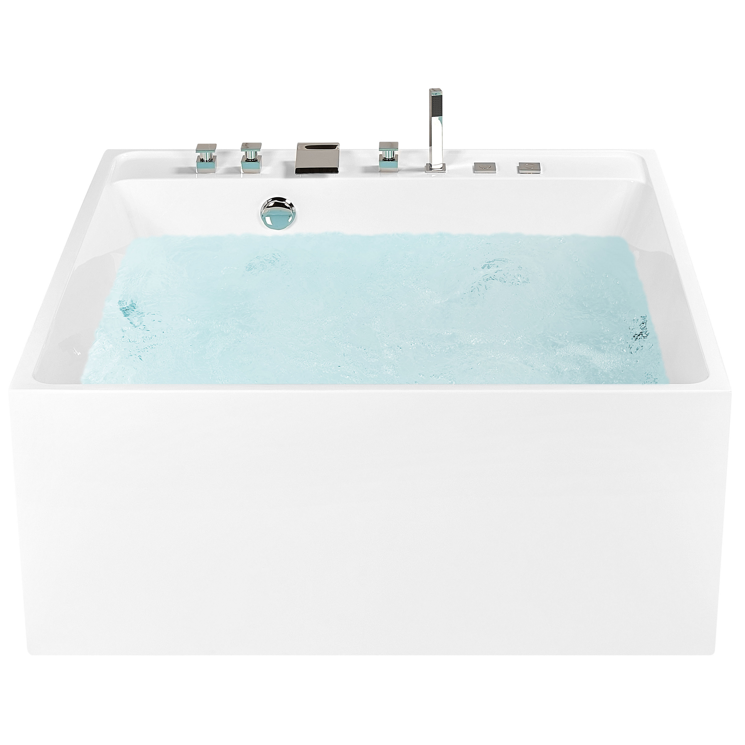 Beliani Bañera de hidromasaje TAHUA 130 cm 130 cm Blanco | Leroy Merlin