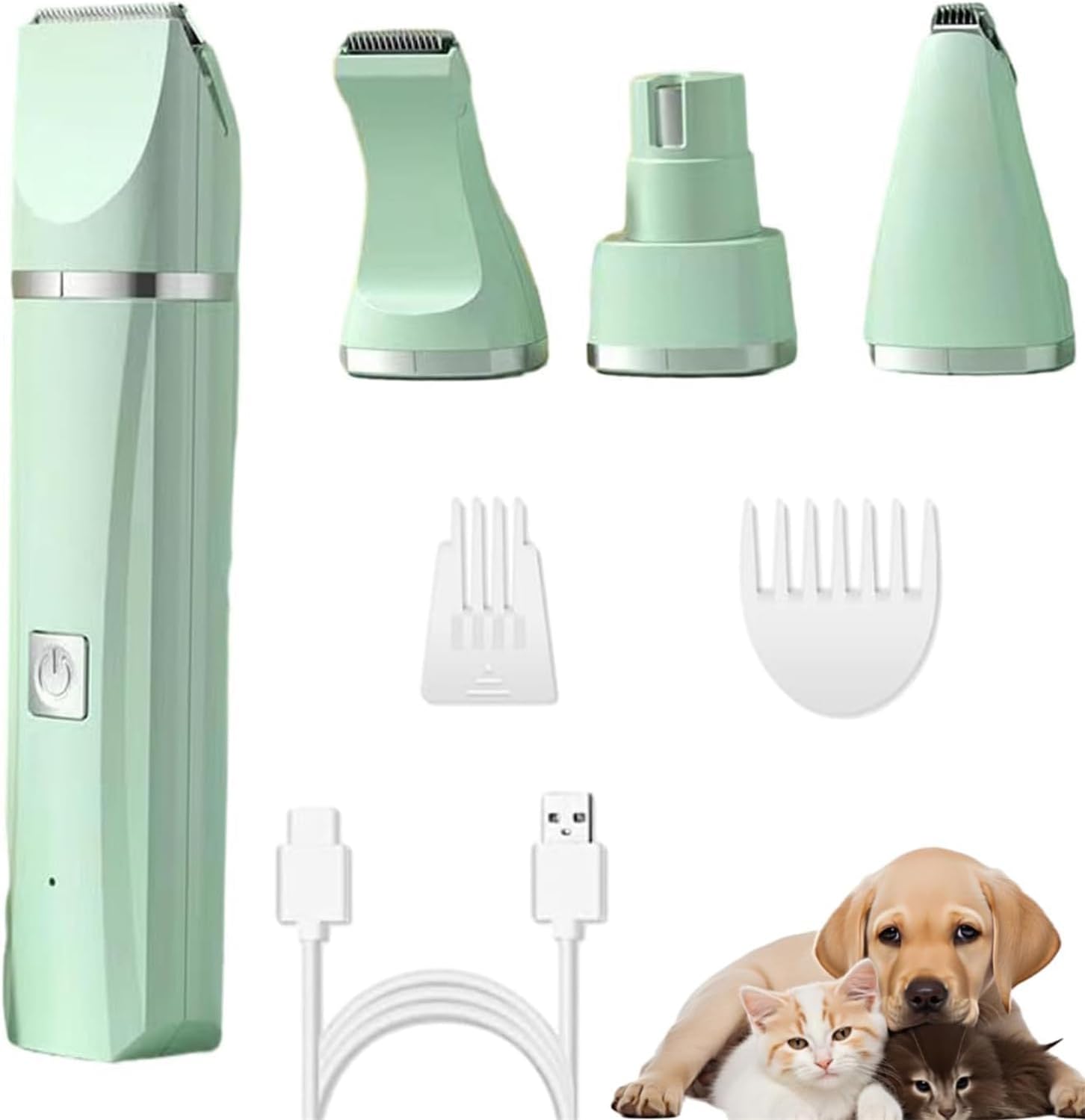 Tondeuse Sans Fil 4 en 1 Petstyle Pro – Kit Toilettage Chien Ultra ...