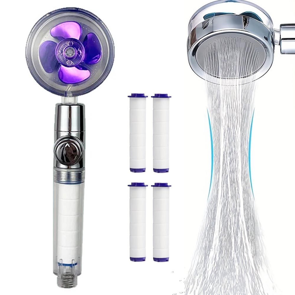 Pomme de douche à main haute pression Pommeau de douche à hélice turbo ...
