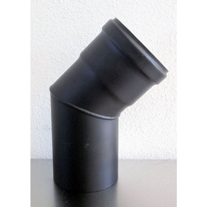 Curva 45° negro - línea de pellets-80 mm | Leroy Merlin