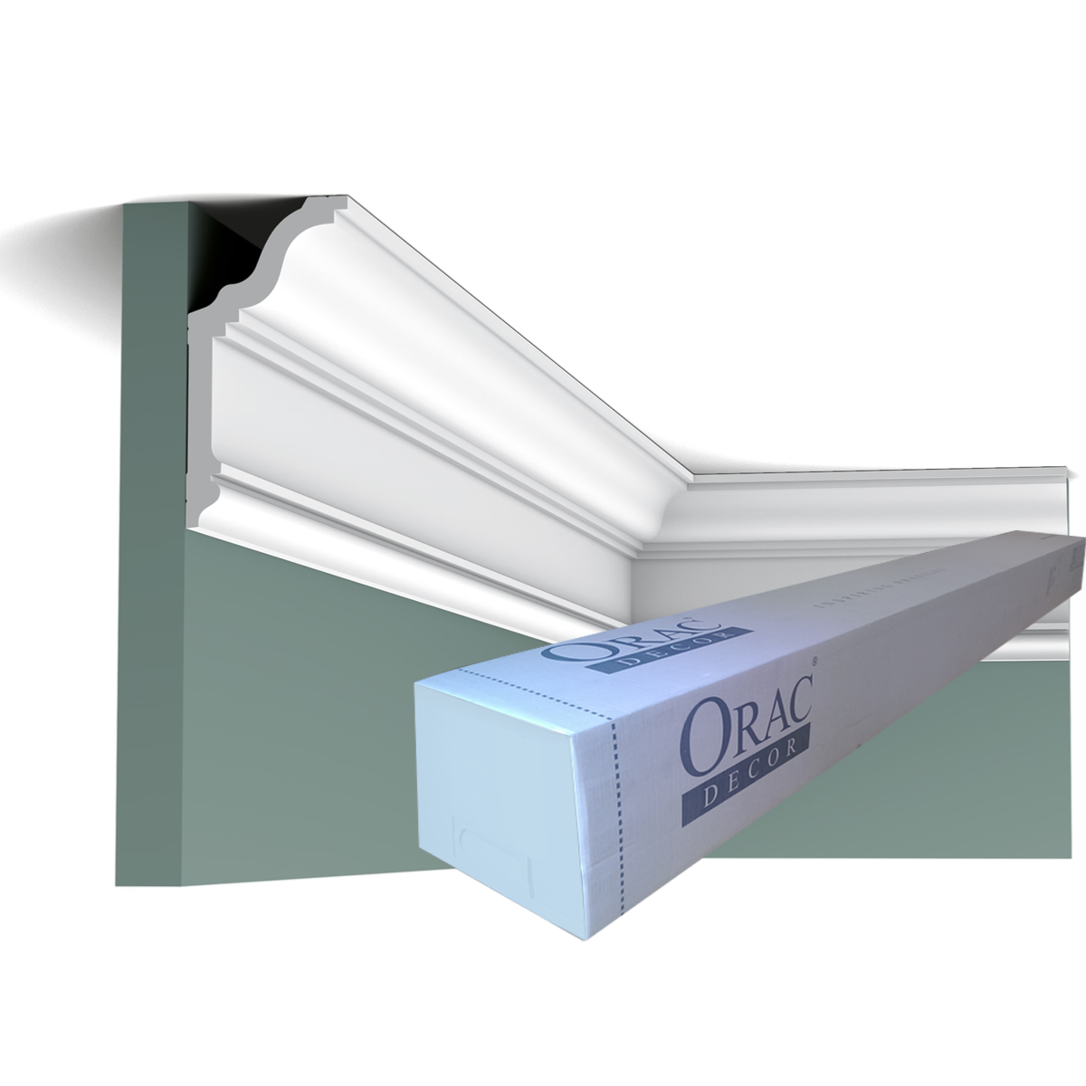 CX192 Corniche plafond Orac Decor Axxent - 12x6x200cm (h x p x l ...