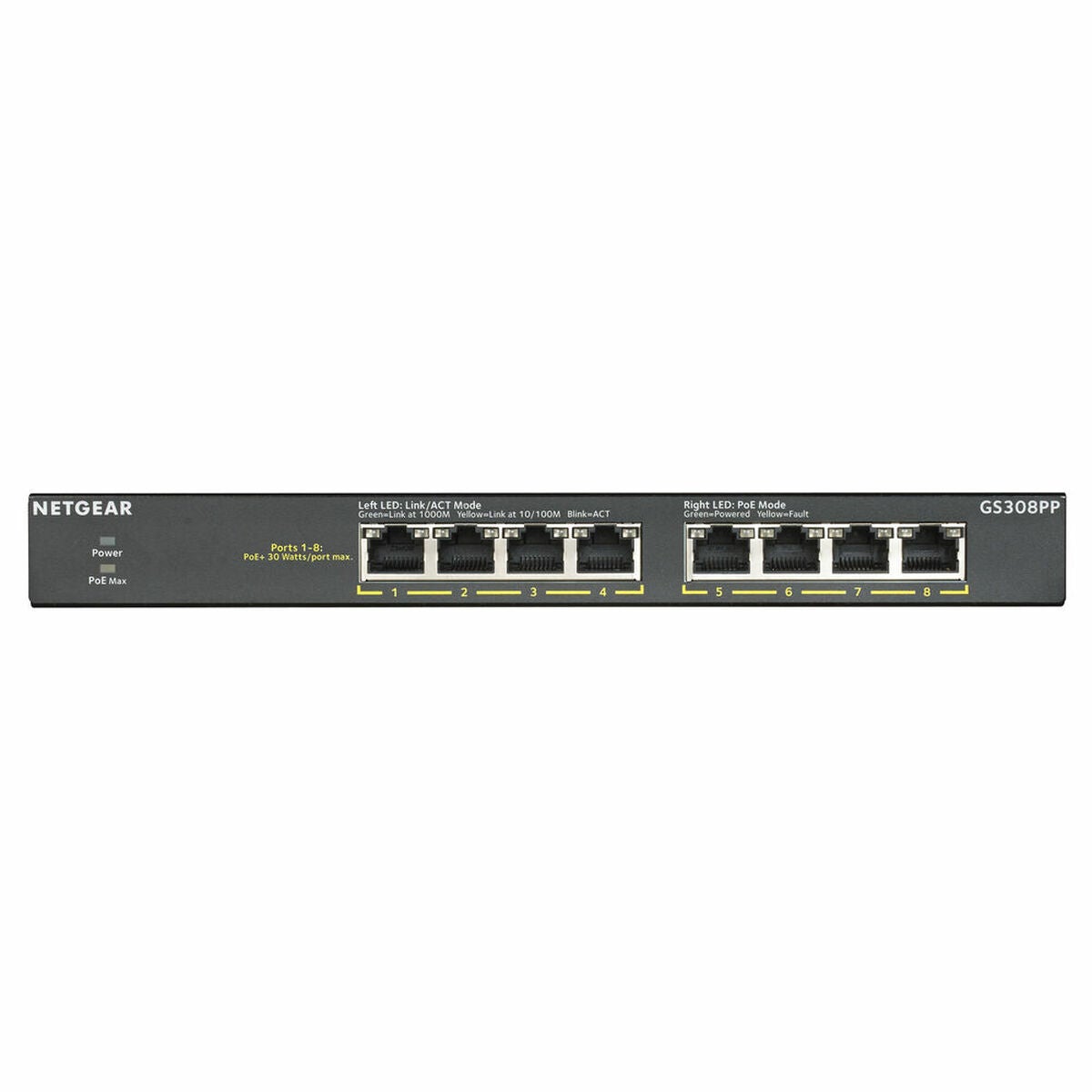 Switch Netgear GS308PP-100EUS RJ-45 | Leroy Merlin