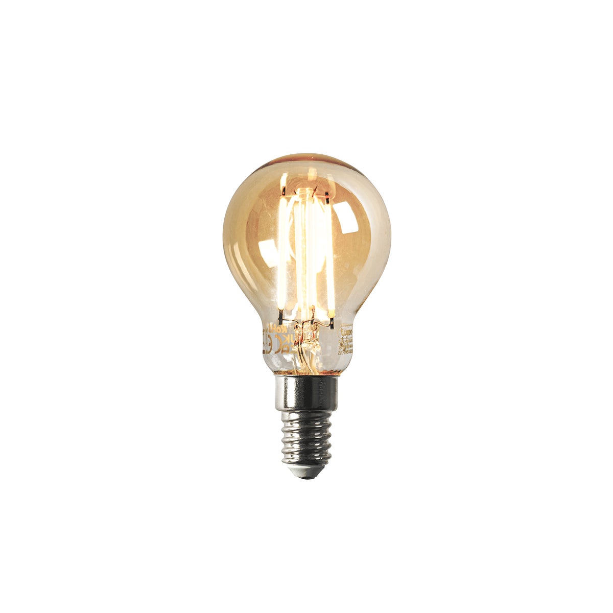 Lampe LED Smart E14 dimmable en Kelvin P45 goldline 4,9W 470 lm 1800 ...