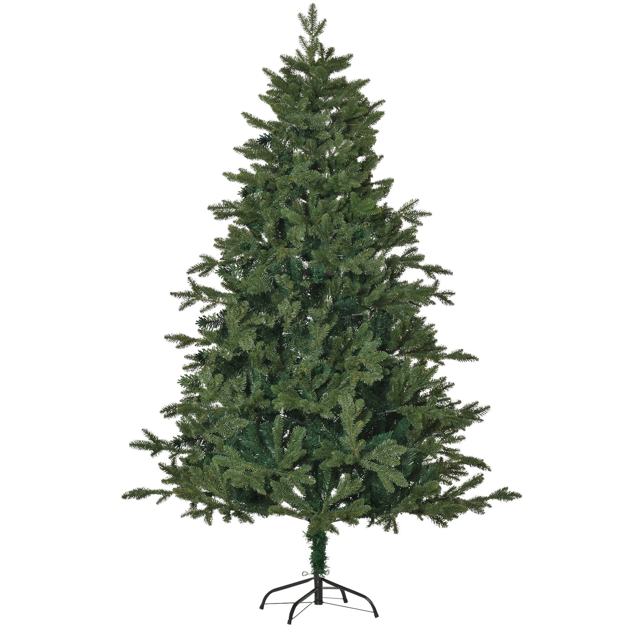 Sapin de Noël artificiel 1,8 m, sapin de Noël en PVC, PE et métal vert ...