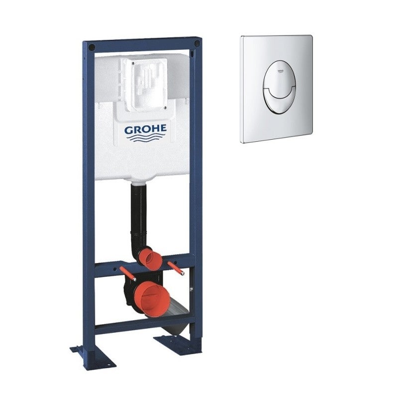 GROHE - Bati support pour wc Rapid SL 1.13 m x 0.42 m avec plaque de ...