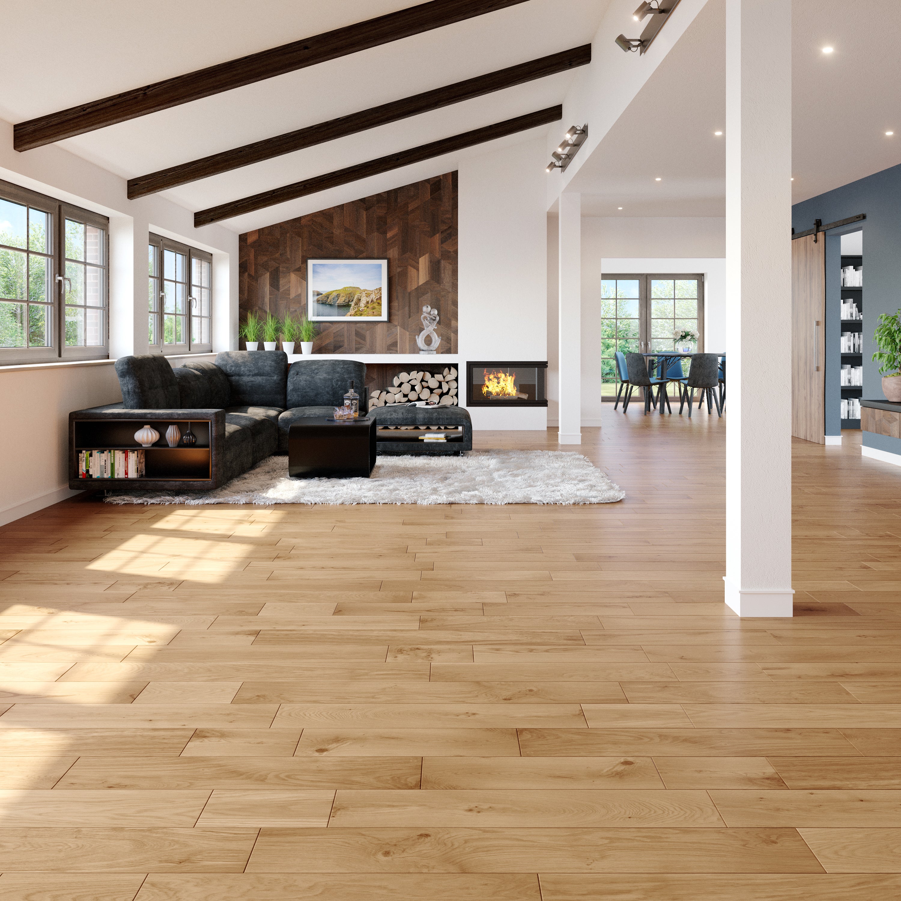 PARQUET EN CHENE MASSIF - EP.20MM - LARGEUR 180 - BRUT - CERTIFIE PEFC ...