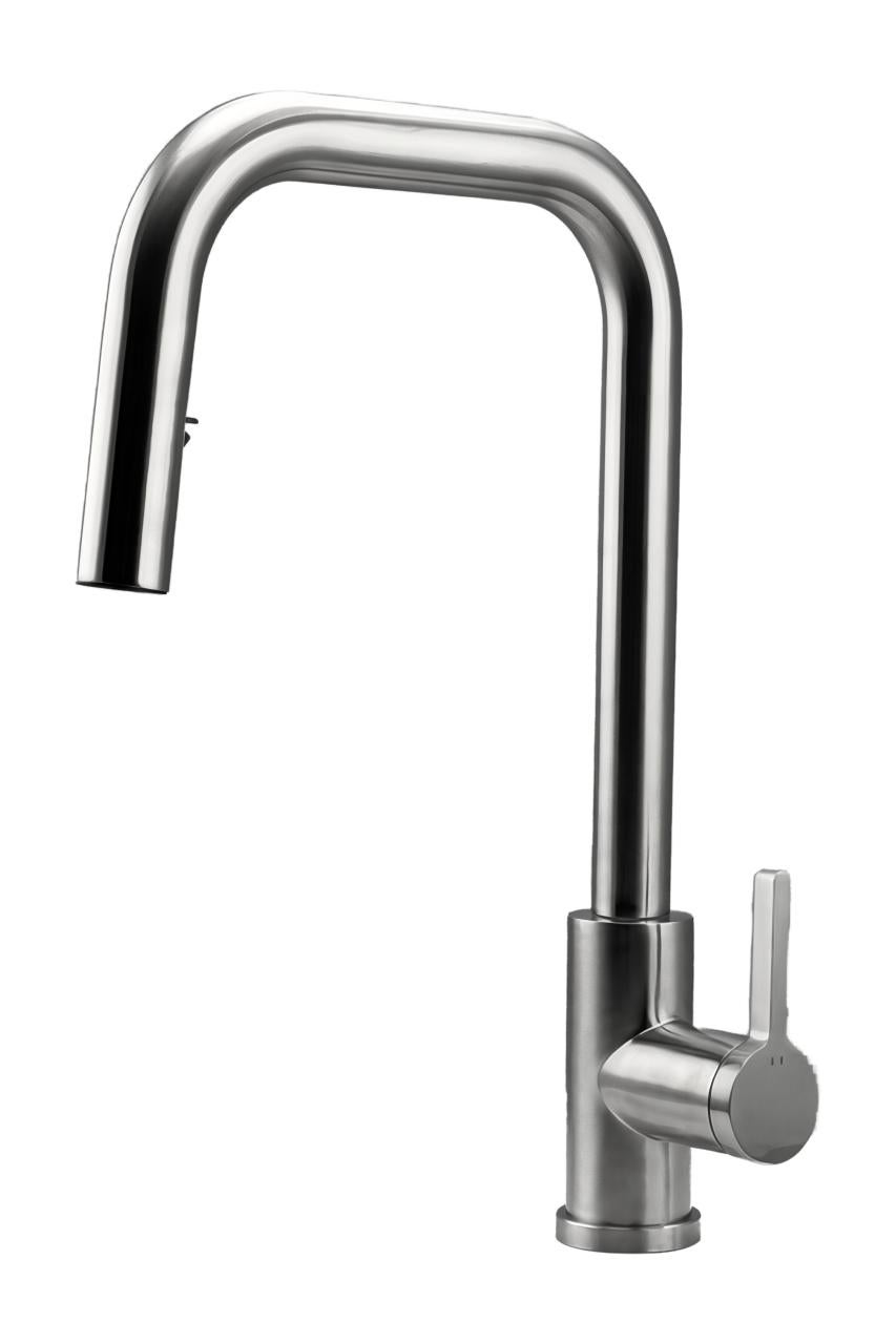 Robinet de cuisine Pure.Sink Elite Steel Crystal-S en acier inoxydable ...