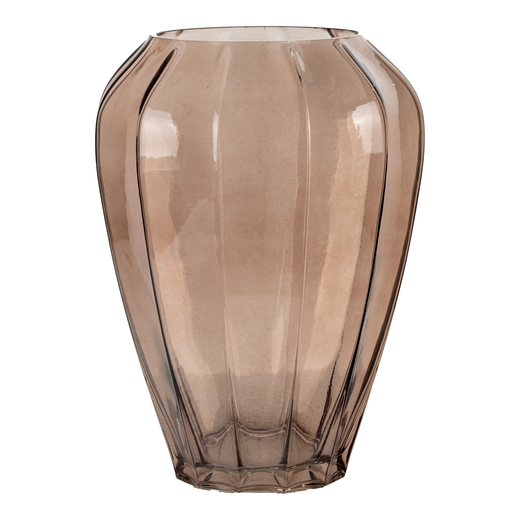 Vase en verre marron Ø 22 x 29 cm - Vase | Leroy Merlin