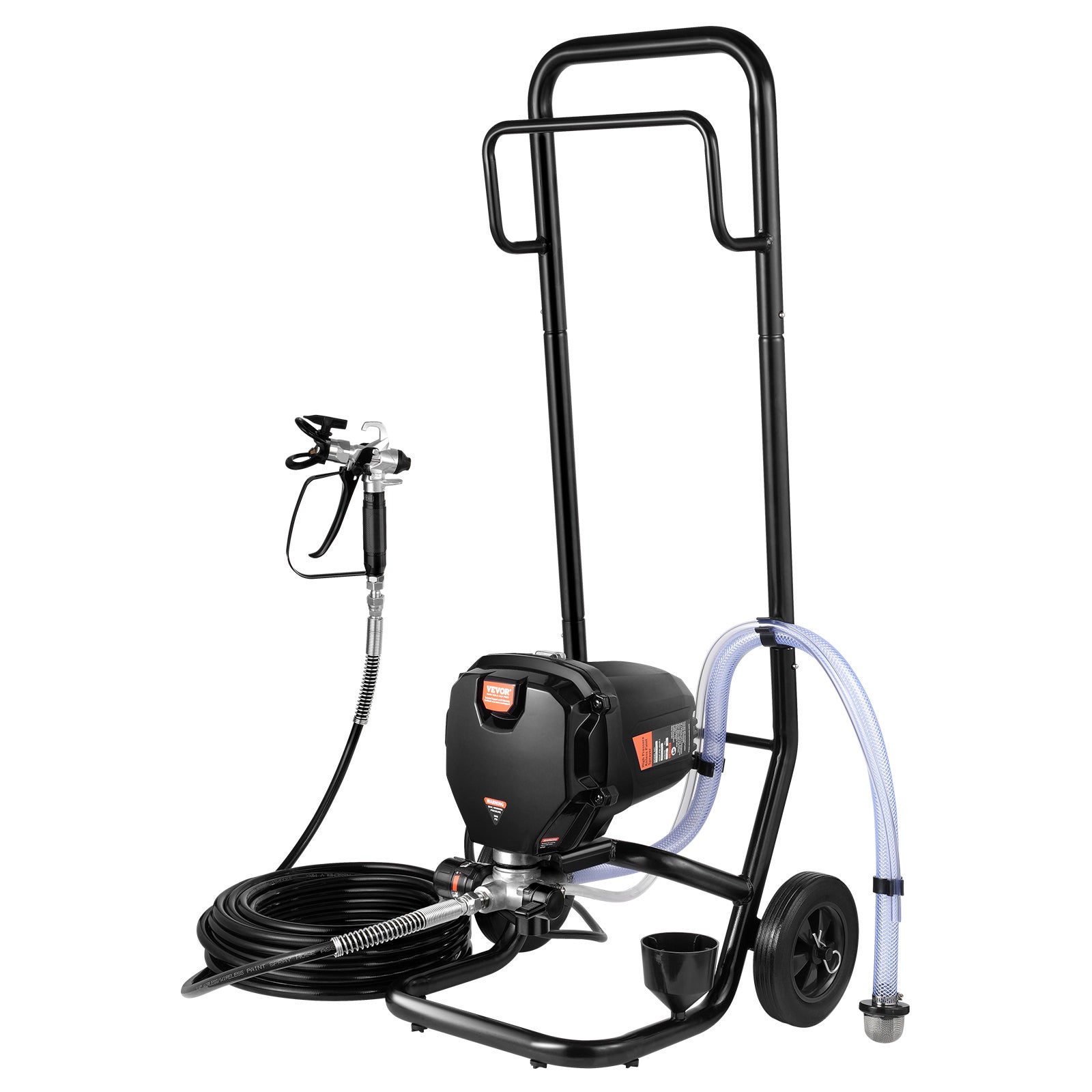 Vevor Système De Peinture Par Pulvérisation 750 W 3000 Psi Pulvérisateur Sans Air Avec Chariot