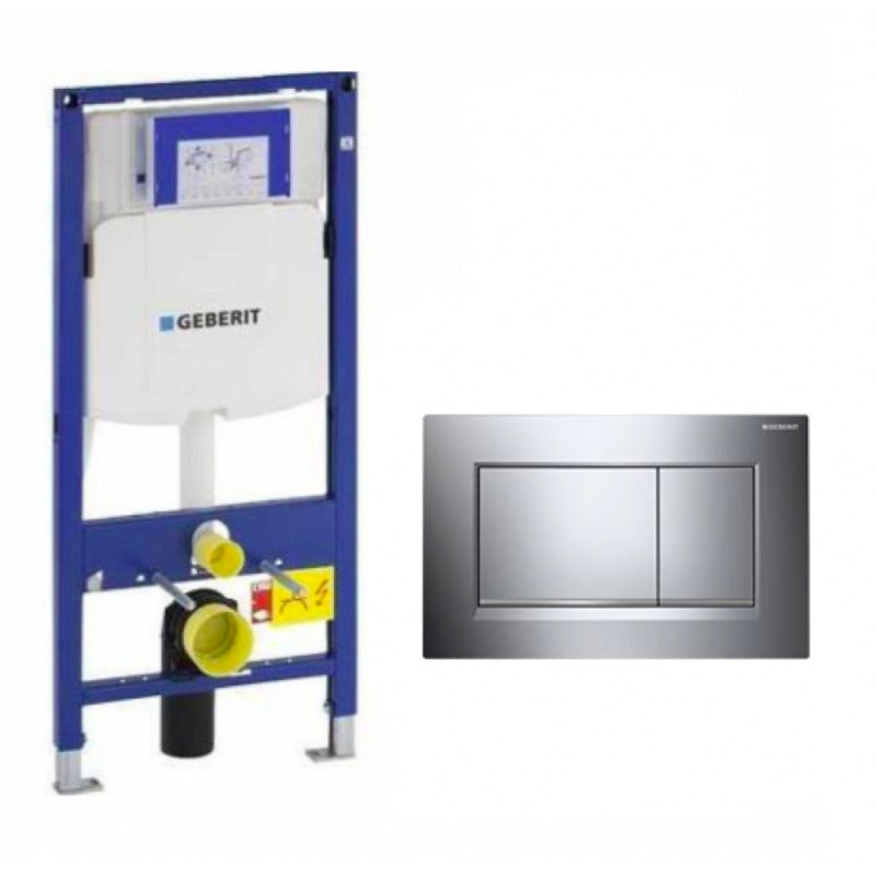 Pack Geberit DuoFix 320 + Plaque de Commande Sigma 30 Chrome Brillant ...
