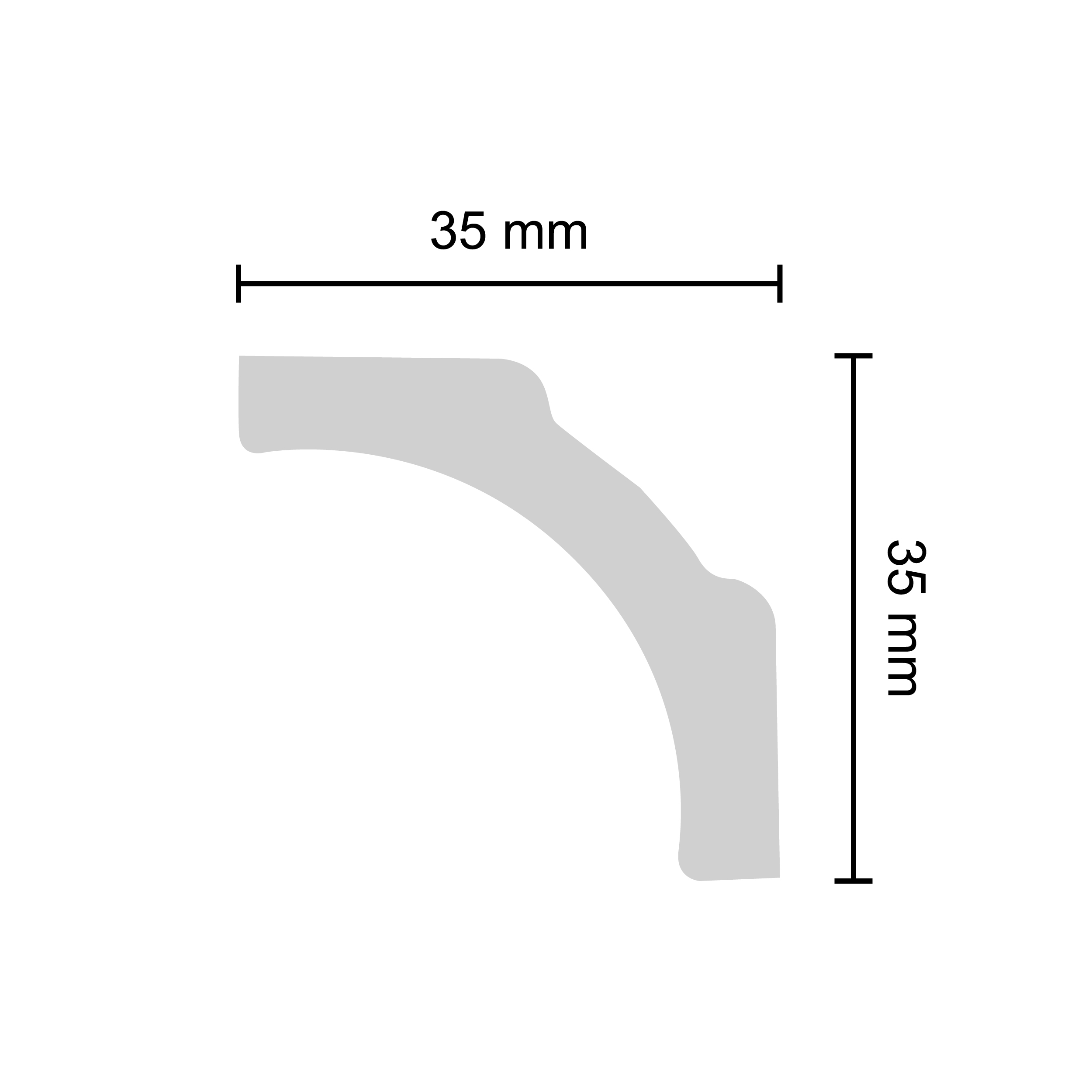 DECOSA Angle rentrant pour la moulure B5 - polystyrène - blanc - 2 ...