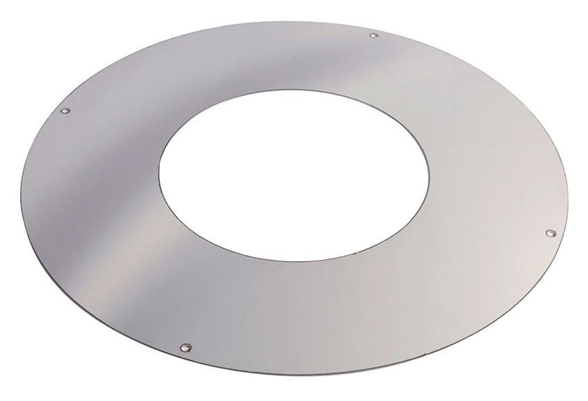 Cache plat circulaire inox pour tube isolé gamme SW Ø200 DINAK | Leroy ...