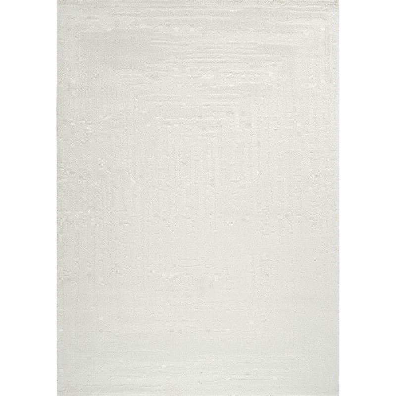 Tapis abstrait - ELA 71 Crème - 80x300 cm | Leroy Merlin