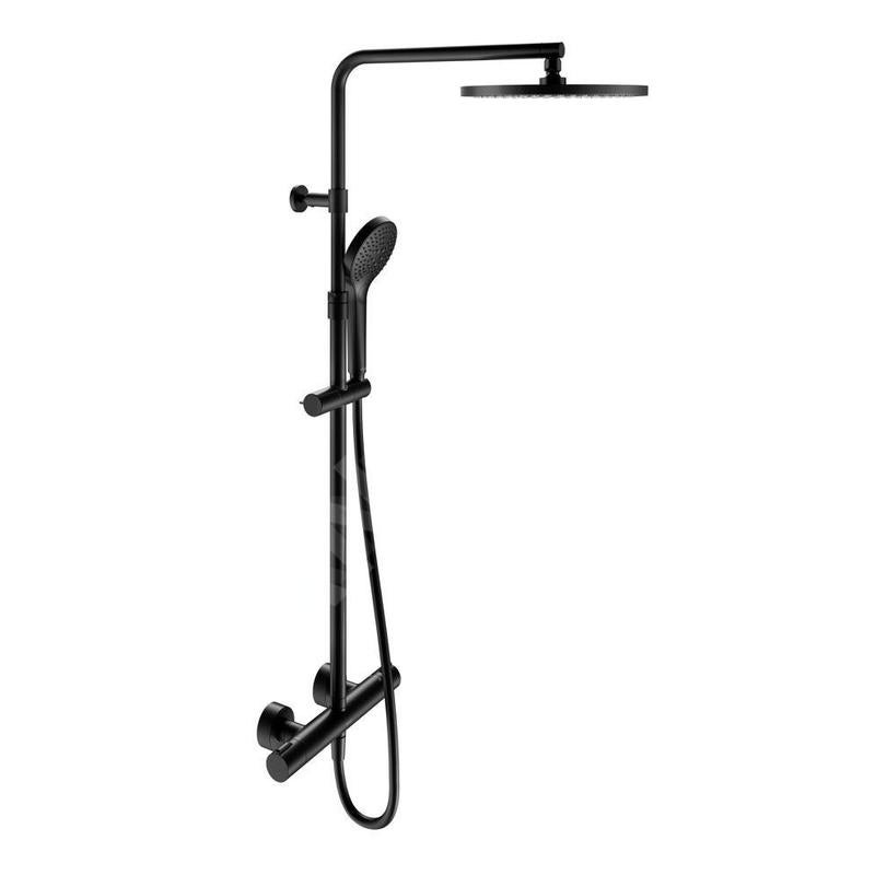 Keuco Plan blue - Set de douche avec thermostat, diamètre 25 mm, 3 jet ...