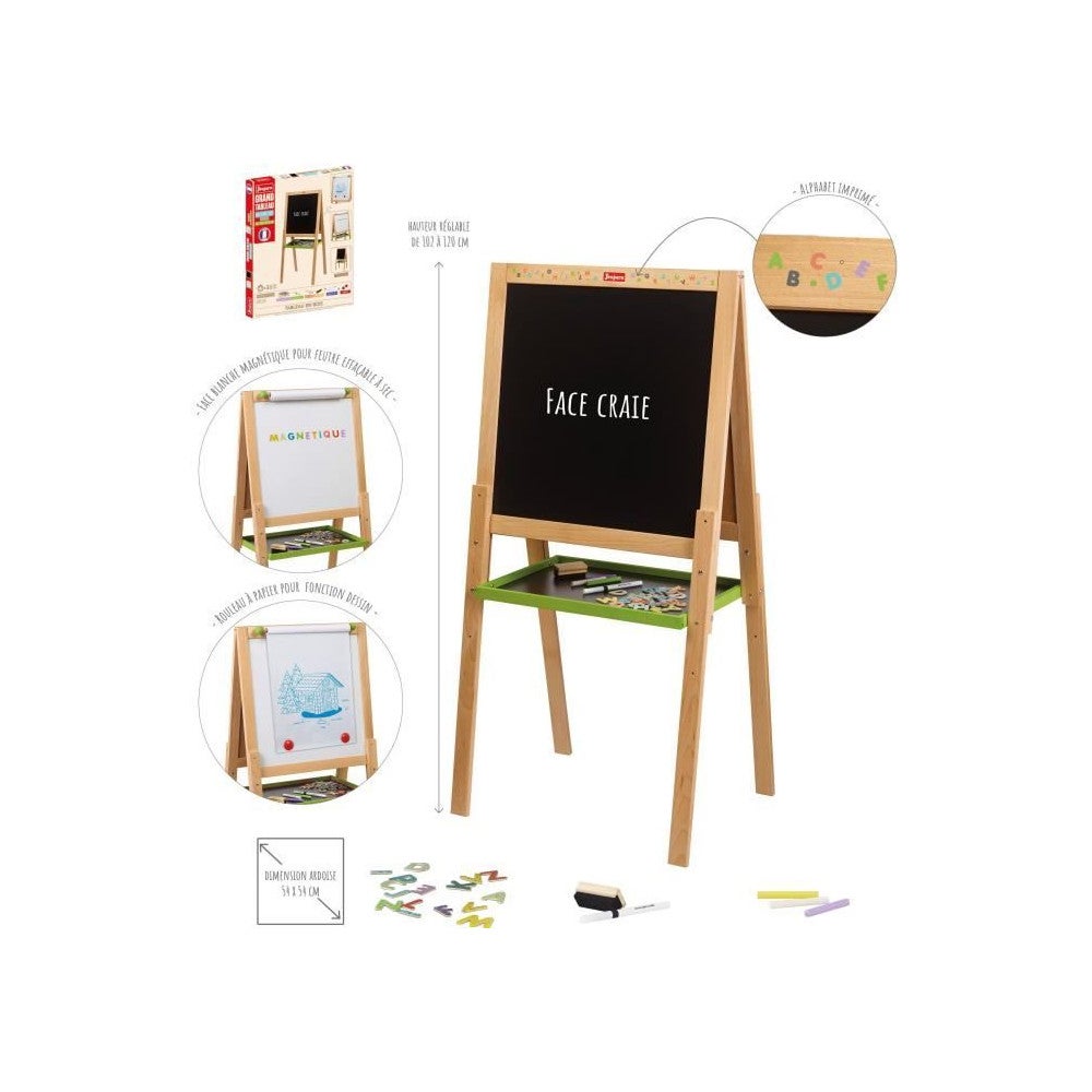 Grand tableau multifonctions en bois avec fonction dessin - JEUJURA ...