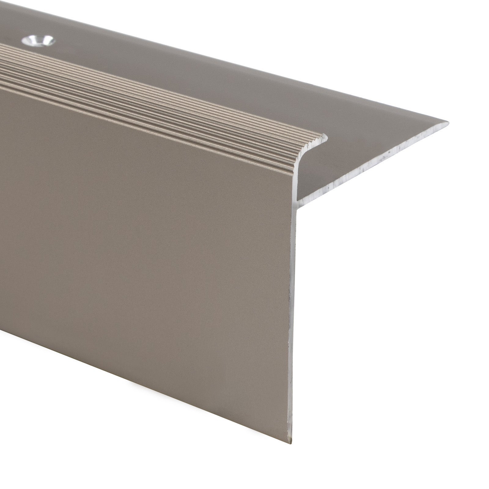 Seuil d'escalier Safety Forme: F Aluminium anodisé Bronze clair M 100 ...