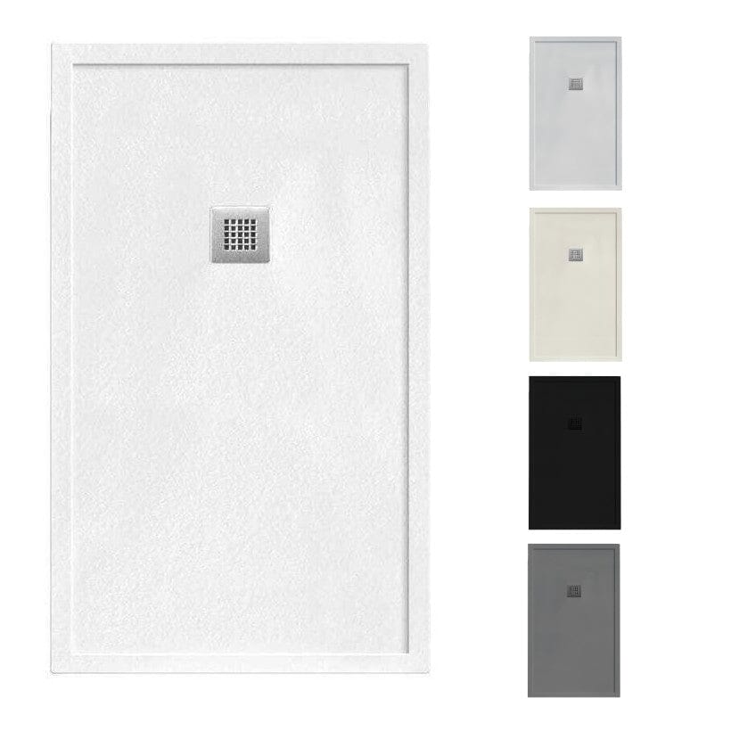 Plato de ducha pizarra MADISON PLUS negro 70x160cm | Leroy Merlin