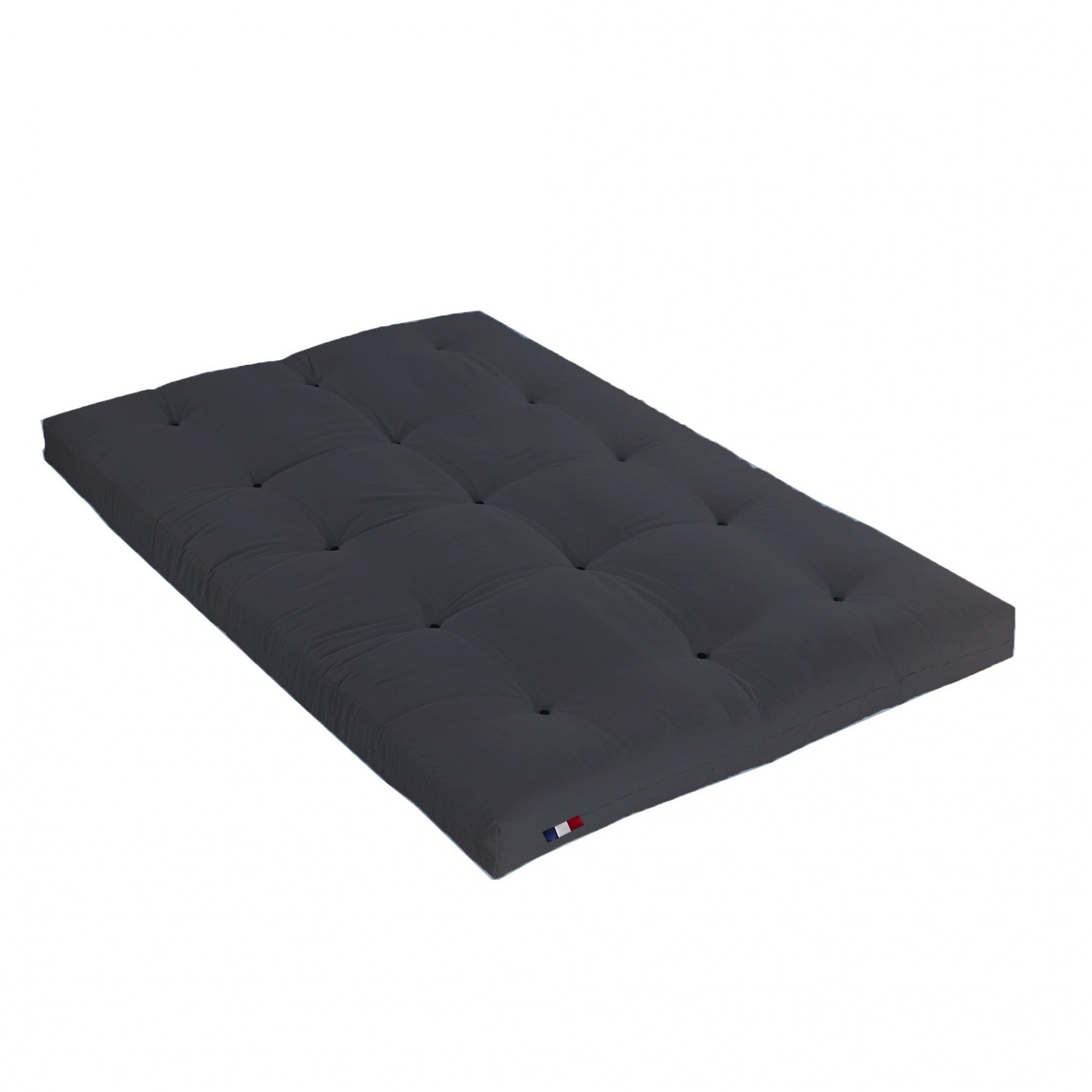 Matelas futon latex fibres gris anthracite 140x190 | Leroy Merlin