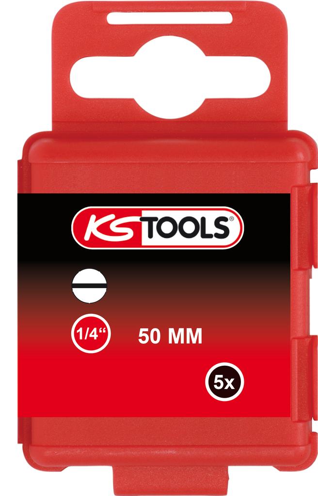 KS TOOLS Inserto 1/4" a intaglio, 50 mm, 9 mm, confezione da 5 | Leroy ...