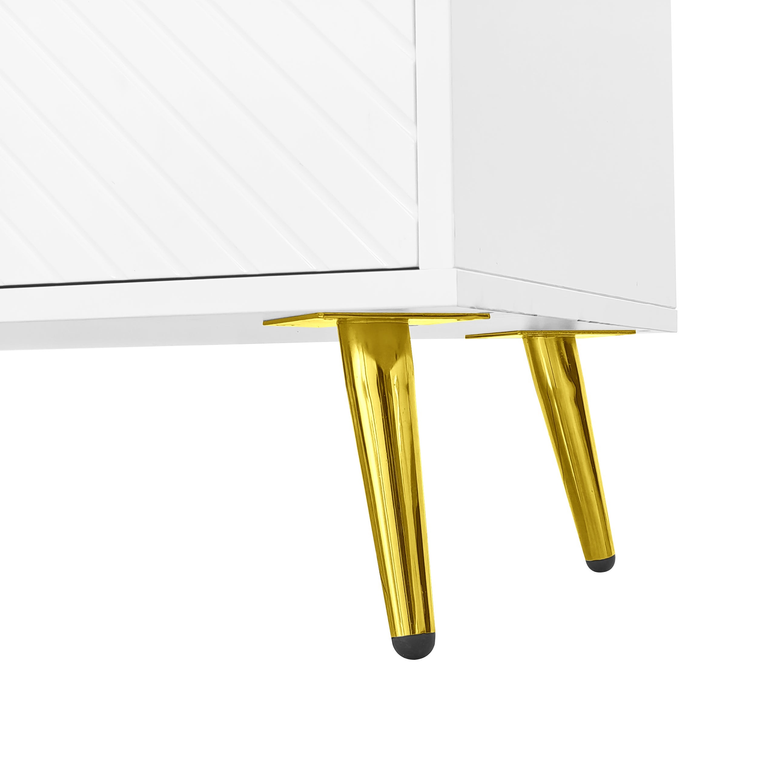 ARTURESTHOME Buffet multifonctionnel luxueux, blanc, une feuille ...