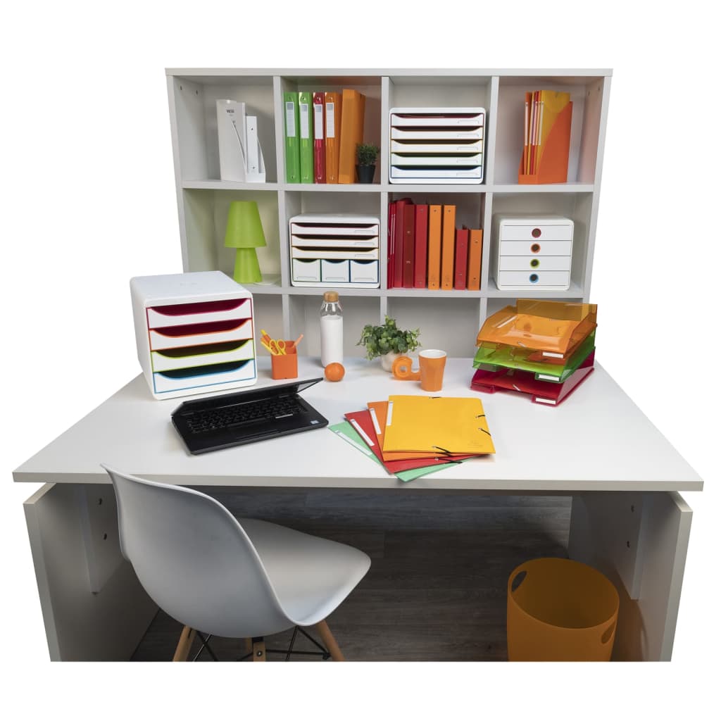 Set de tiroirs de bureau Big-Box Black Office 4tiroirs Blanc Exacompta ...