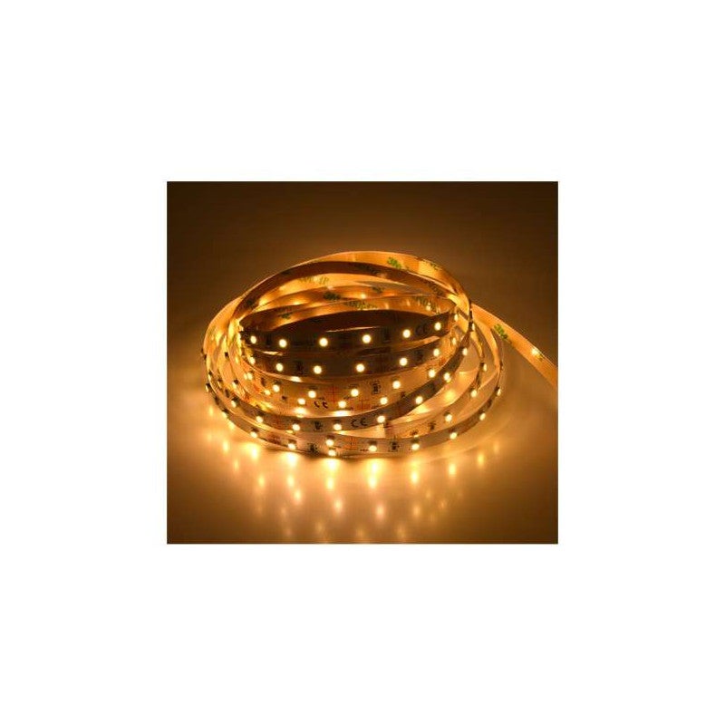 BANDE LED BLANC 2700K 5 M 60 LEDS ET 4.8 W / M IP20 12V | Leroy Merlin