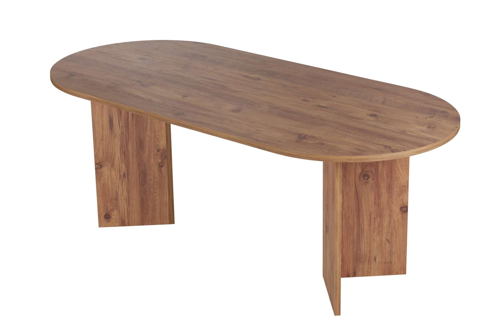 Mesa de comedor de madera "Sabella" 200 x 90 x 75 cm - Pino Atlántico ...