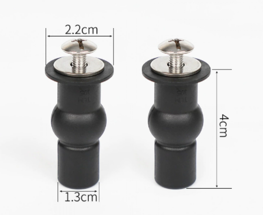 Fixation Abattant WC, 4 Vis d'Expansion pour Siège de Toilette ...
