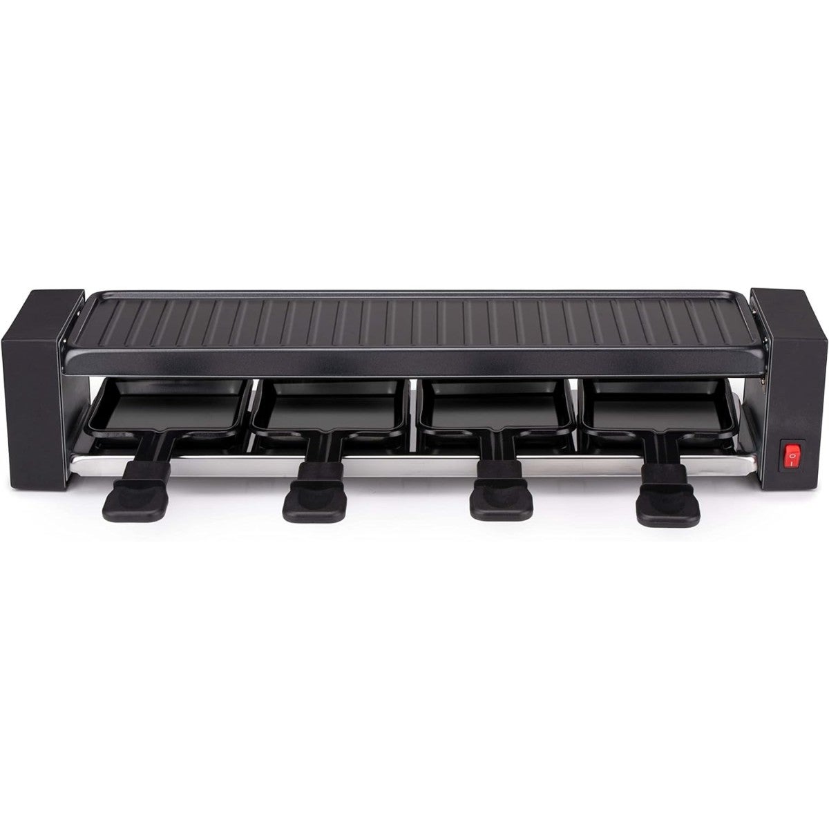 Appareil à raclette 4 personnes 800W Revêtement Anti-adhésif Poelons et ...