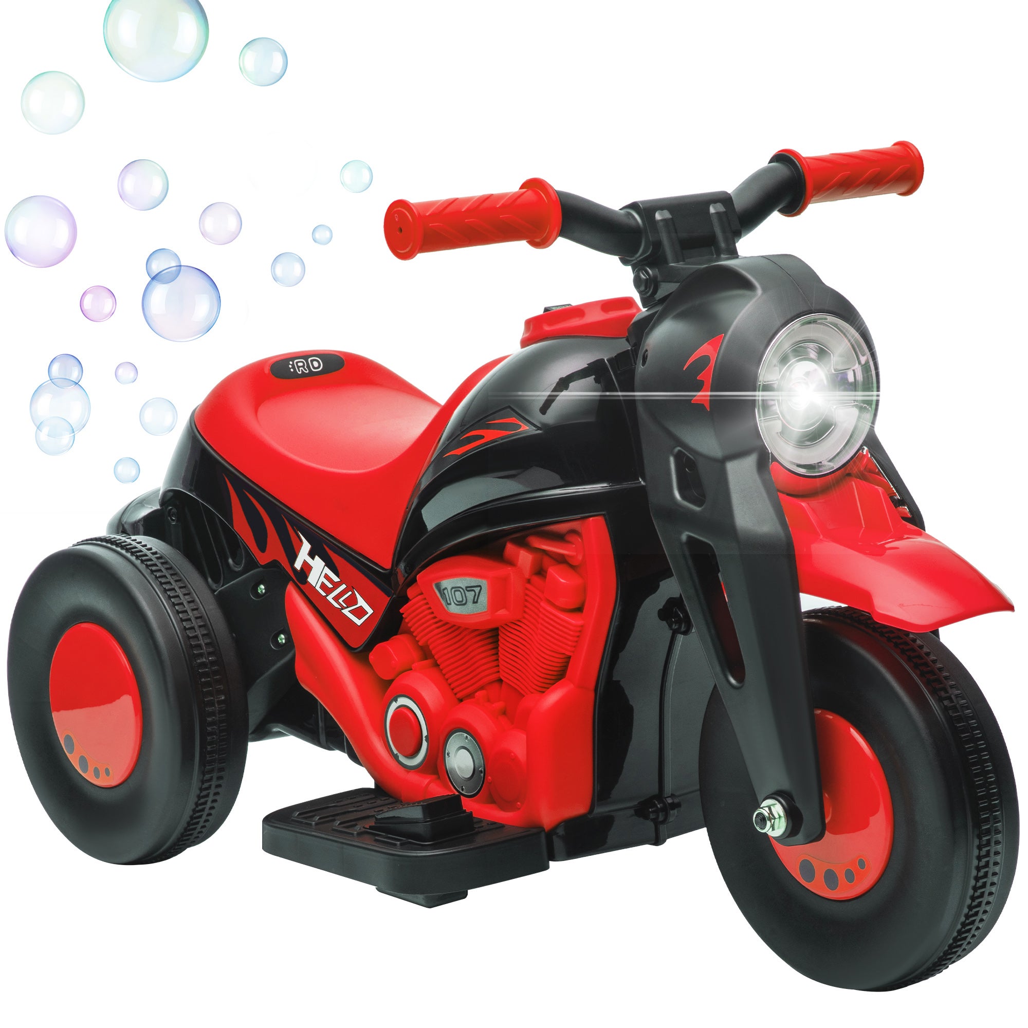 Moto électrique pour enfants de 2 à 5 ans, 3 roues, 6 V, 3 km/h, avec ...