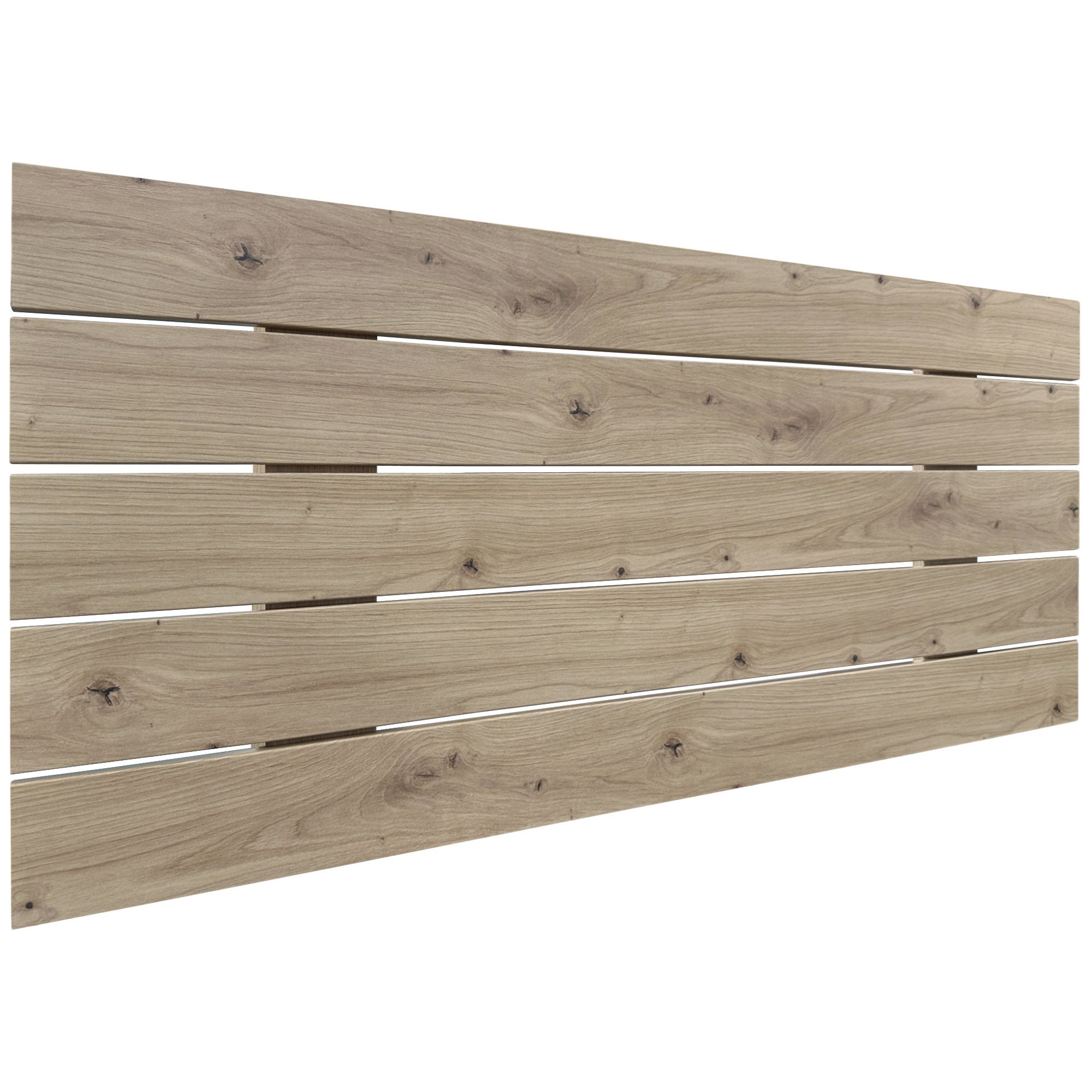 DHOME Tête de lit en bois recyclé MDF Style Palette Horizontale Lit en ...