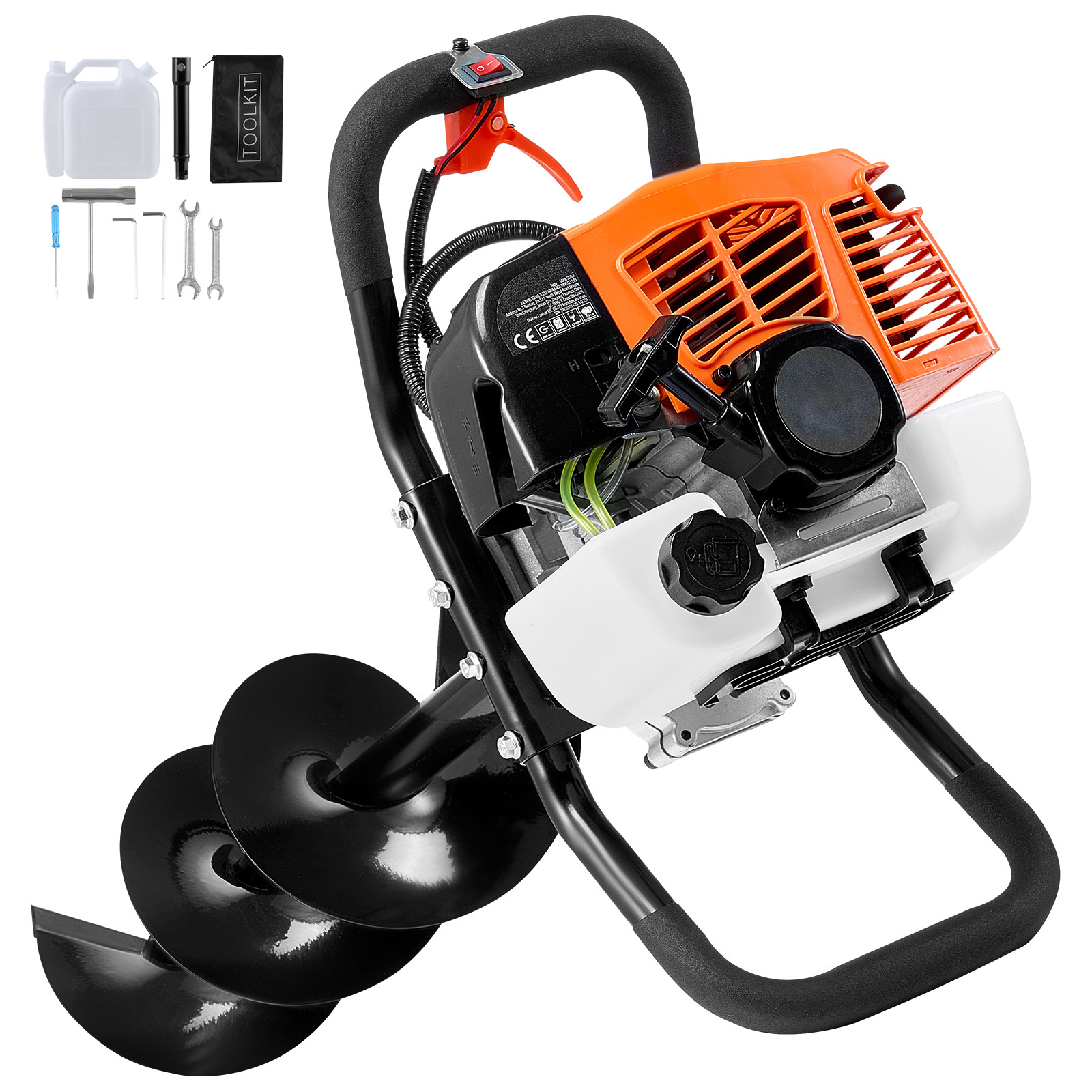 Perceuse à colonne à gaz SucceBuy 63cc 2400w avec foret de 8 pouces et ...