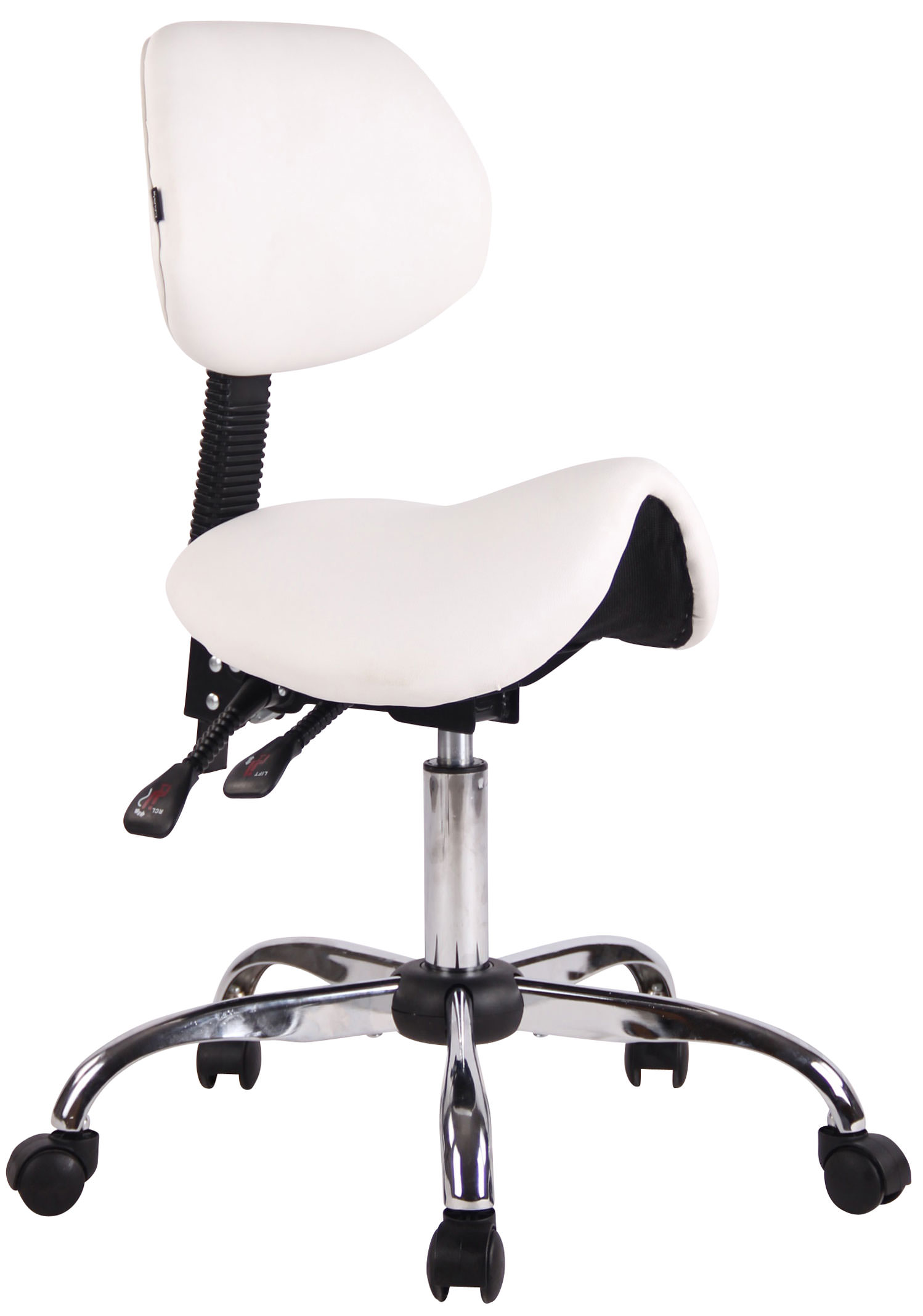 Taburete Con Ruedas Stuttgart Blanco | Leroy Merlin