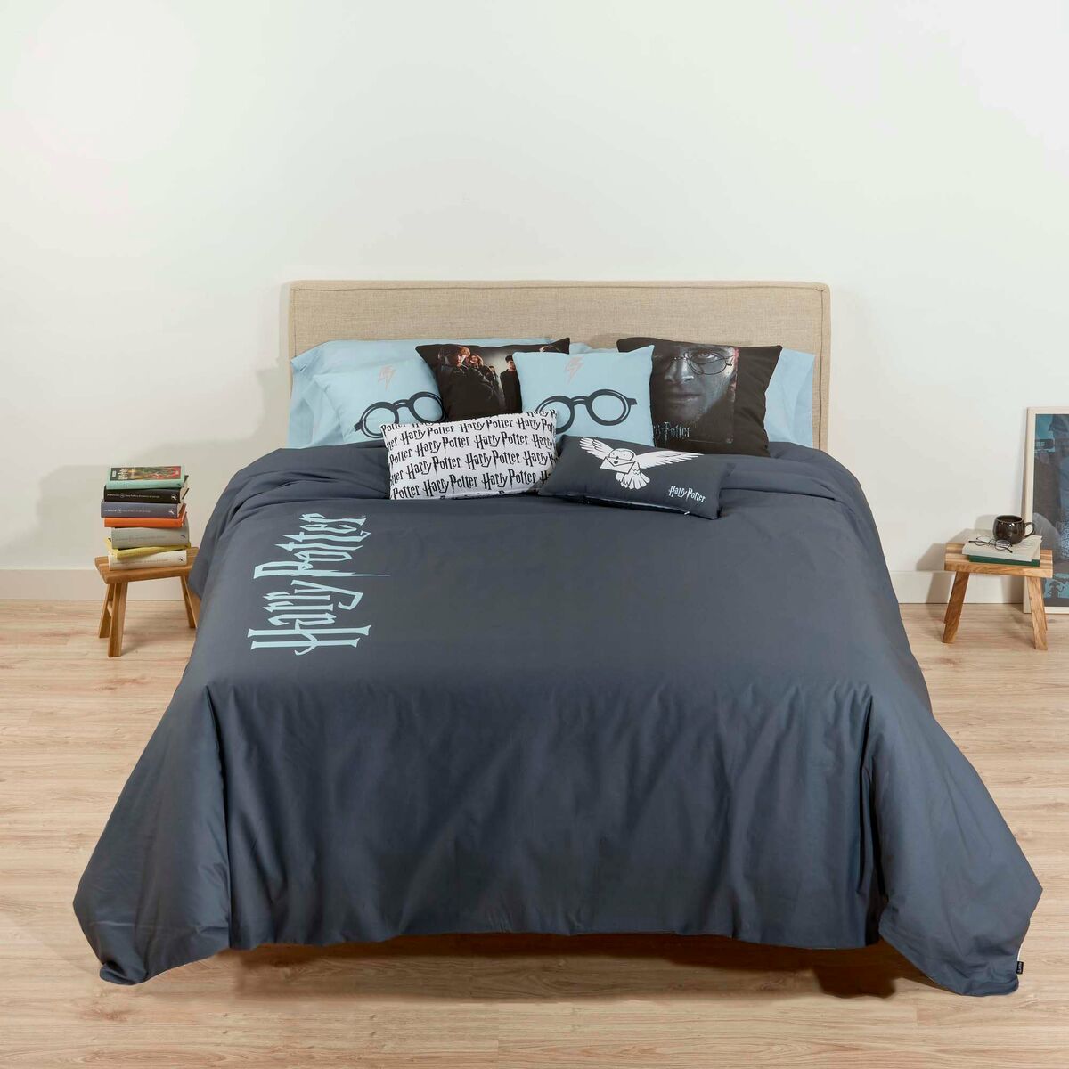 Housse de Couette Harry Potter Deep Multicouleur 175 Fils 240 x 220 cm Gran lit 2 persones ...