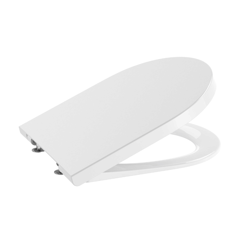 Abattant WC double laqué frein de chute déclipsable rond ROCA Inspira ...