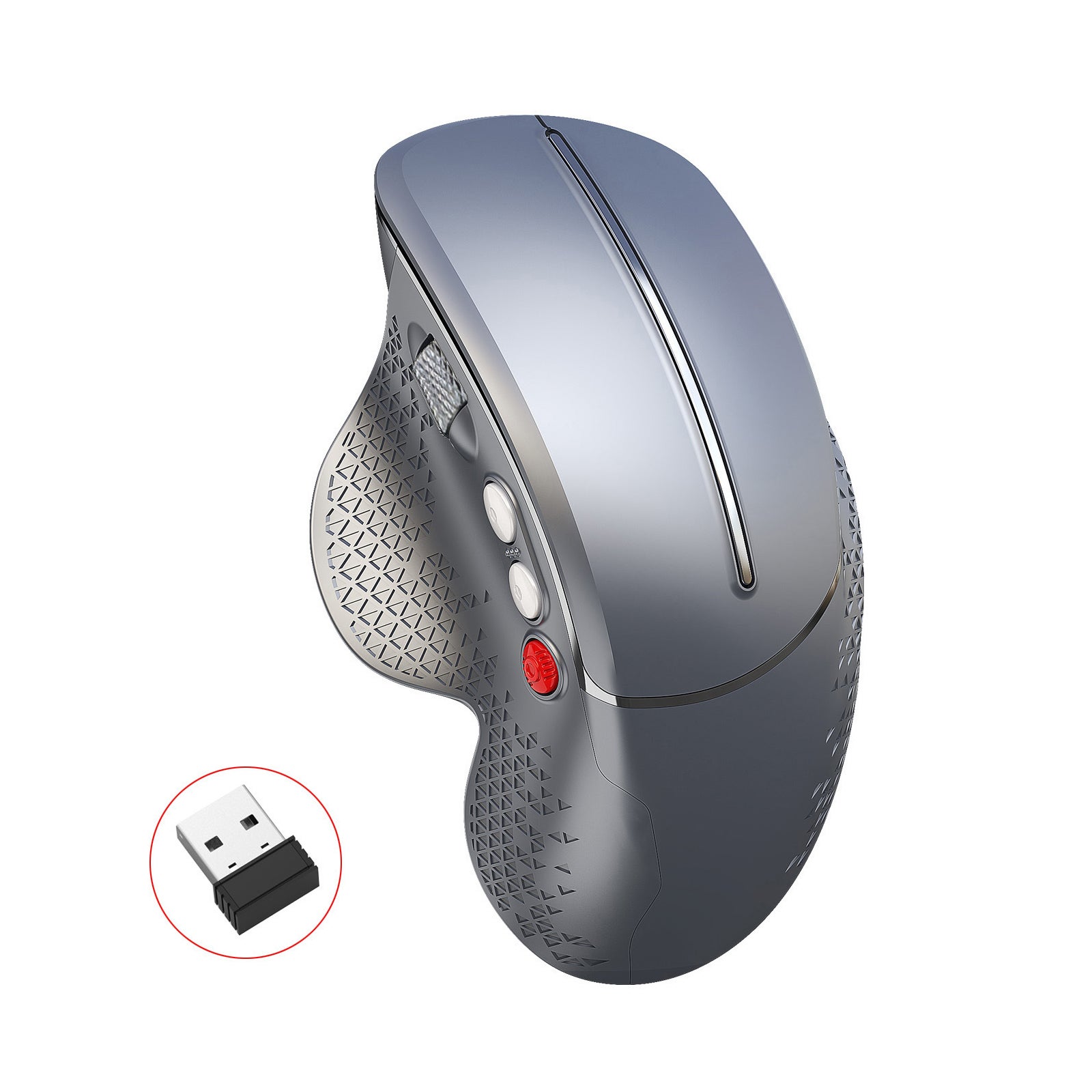 Mouse trackball wireless, Bluetooth 2.4G, tri-mode programmabile ...