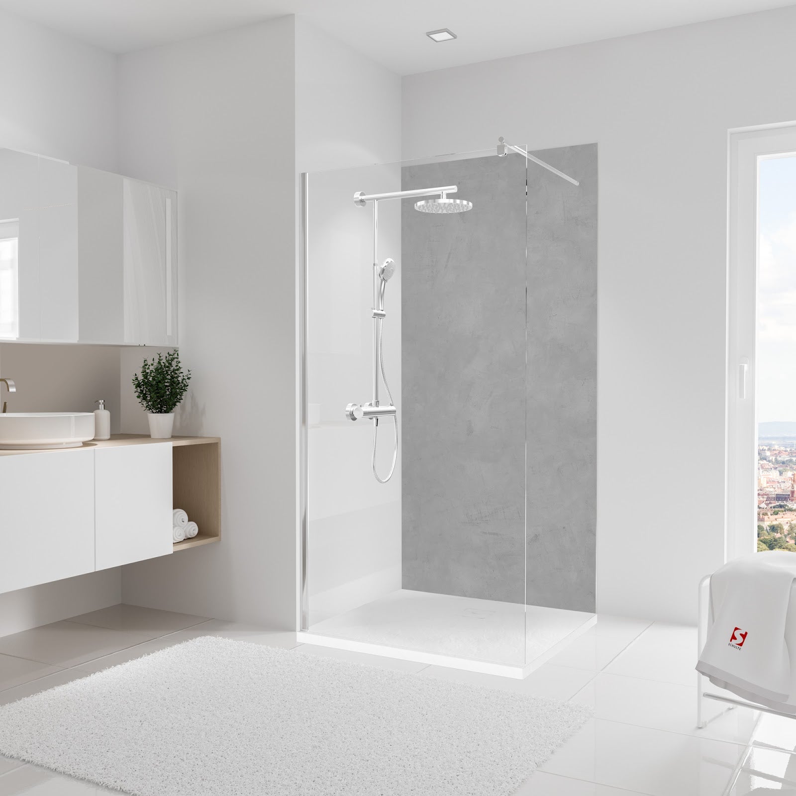 Schulte panneau mural 100x210 cm, revêtement pour douche et salle de ...