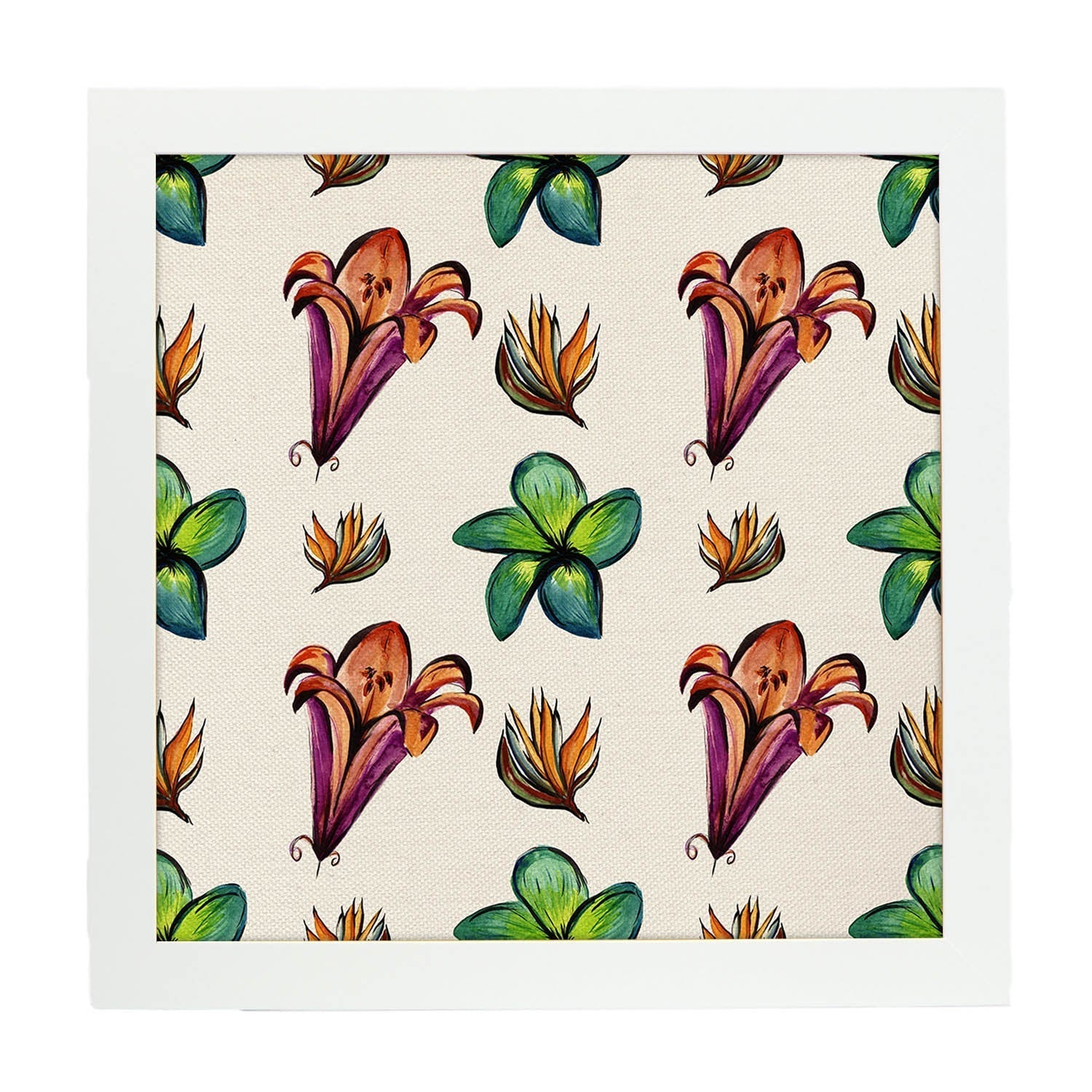 Poster De Flores Y Naturaleza. Lamina Cuadrada Flores Frescas ...