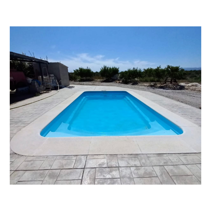 Piscina Modelo India Enterrar 6,34 x 3,54 metros | Leroy Merlin