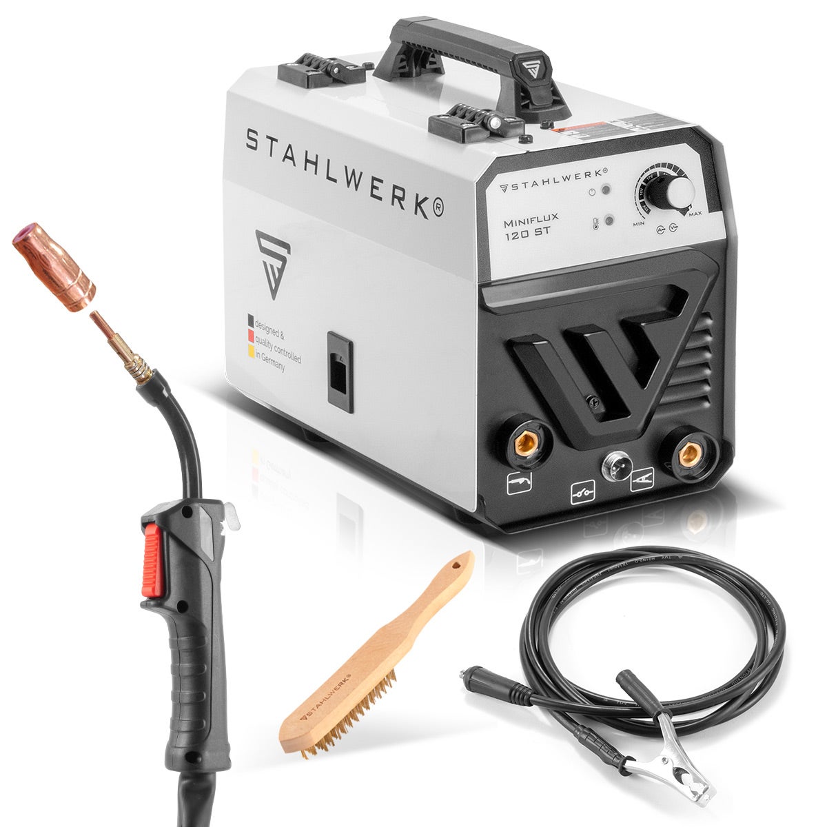 STAHLWERK Poste à souder Mini FLUX 120 ST avec ARC | Fonction MMA avec ...