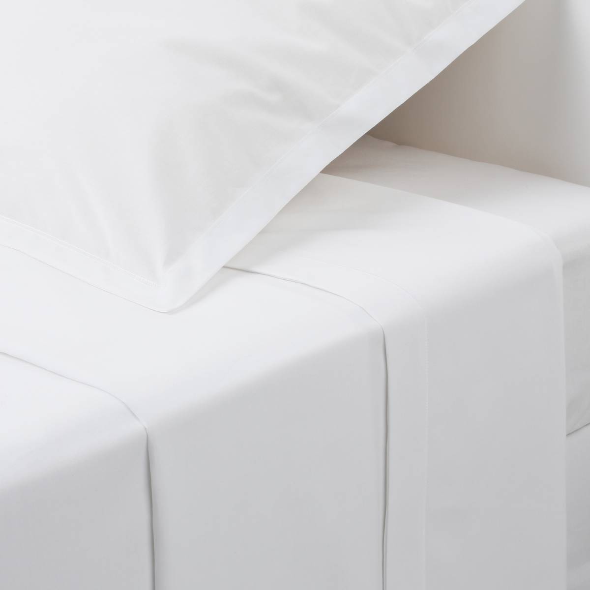 Drap en coton - blanc - 180x290 cm - Atmosphera créateur d'intérieur ...