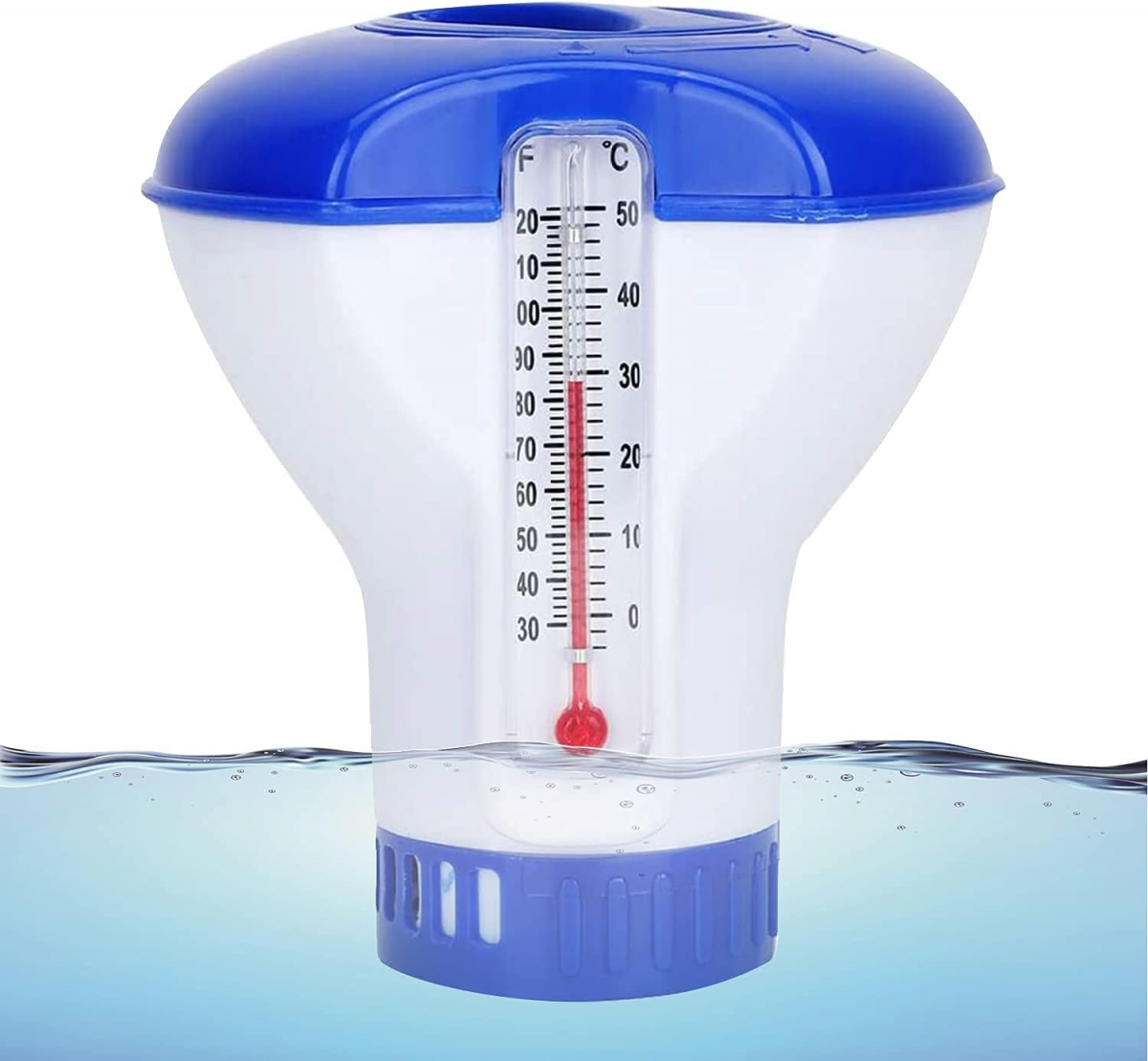 Diffuseur de chlore pour piscine avec thermomètre, flotteur pour chlore ...
