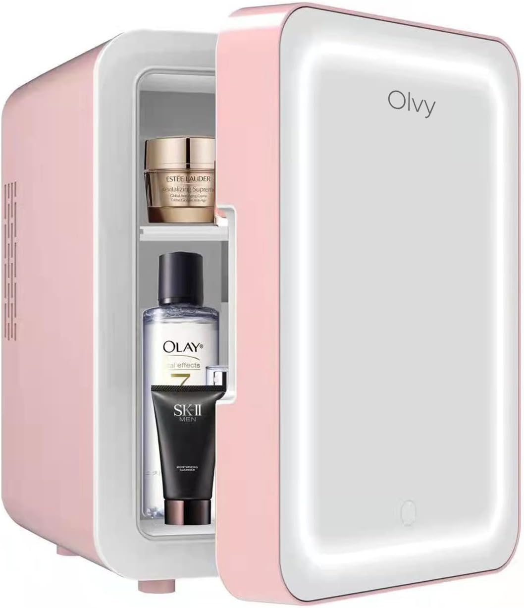 Rose Cosmétique 4 Litres, Mini Frigo, Mini Réfrigérateur Portable Avec ...
