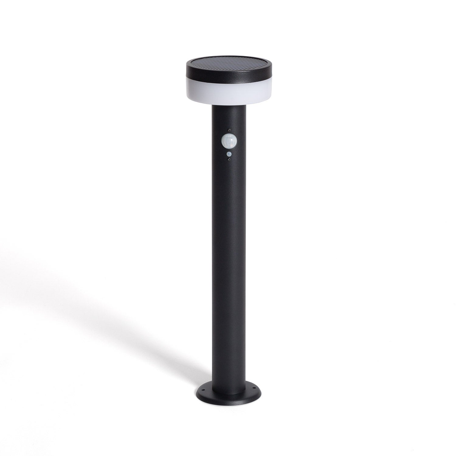 Balise Extérieure sur Pied Solaire LED 50cm Aluminium Ashier Noir ...